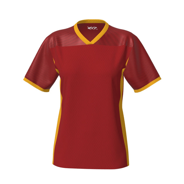 W1219 - Fan Football Jersey with Side Panels | MVP Sportswear